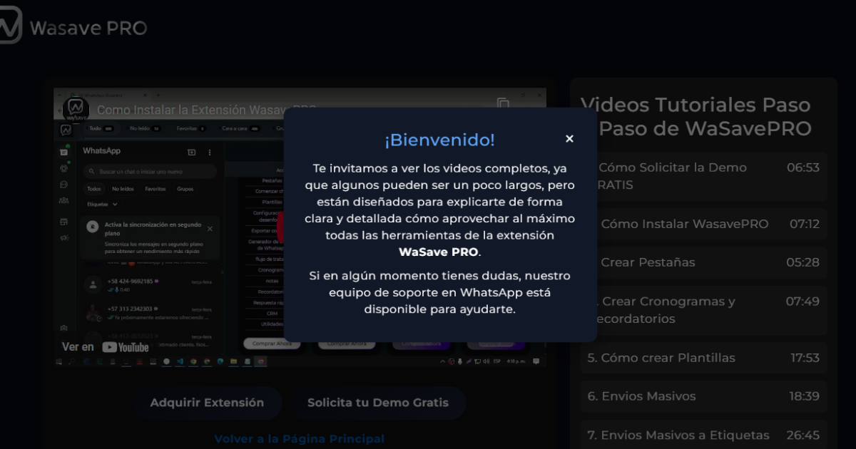 Videos-Tutoriales - WasavePRO